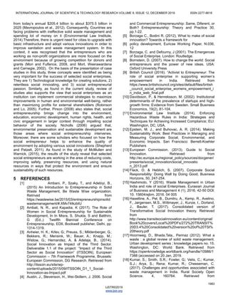 Social innovation practices in sustainable waste management case study ...