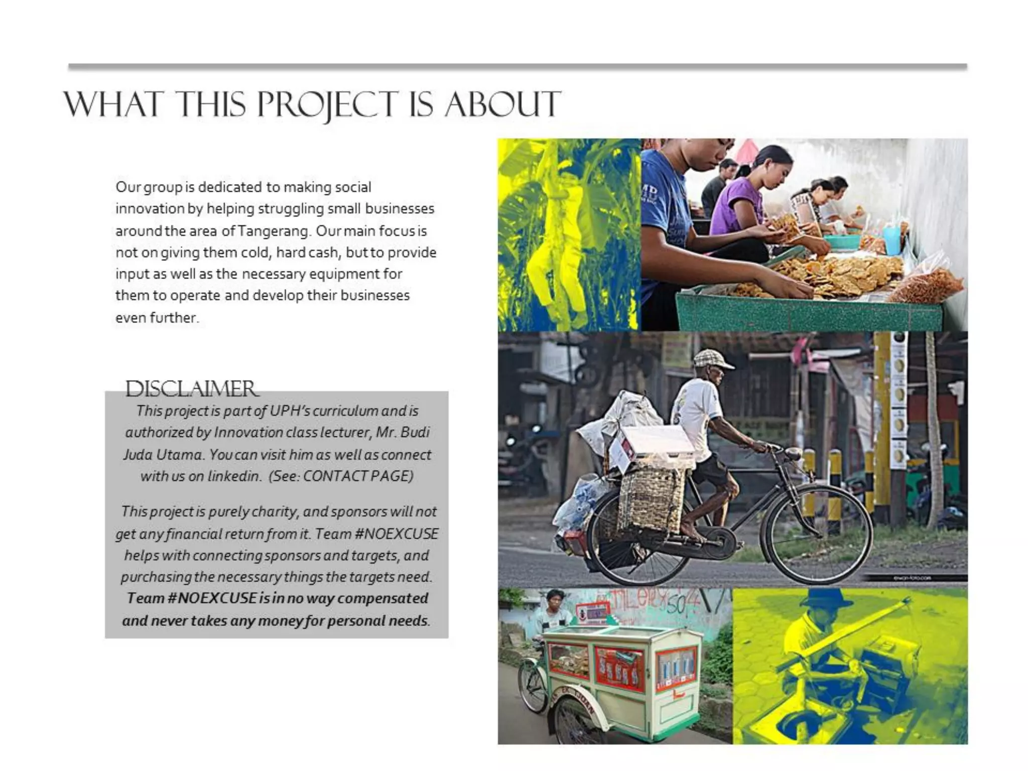 Social innovation project proposal uph [team noexcuse] | PDF
