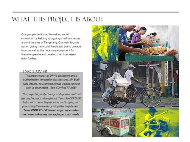 Social innovation project proposal uph [team noexcuse] | PDF