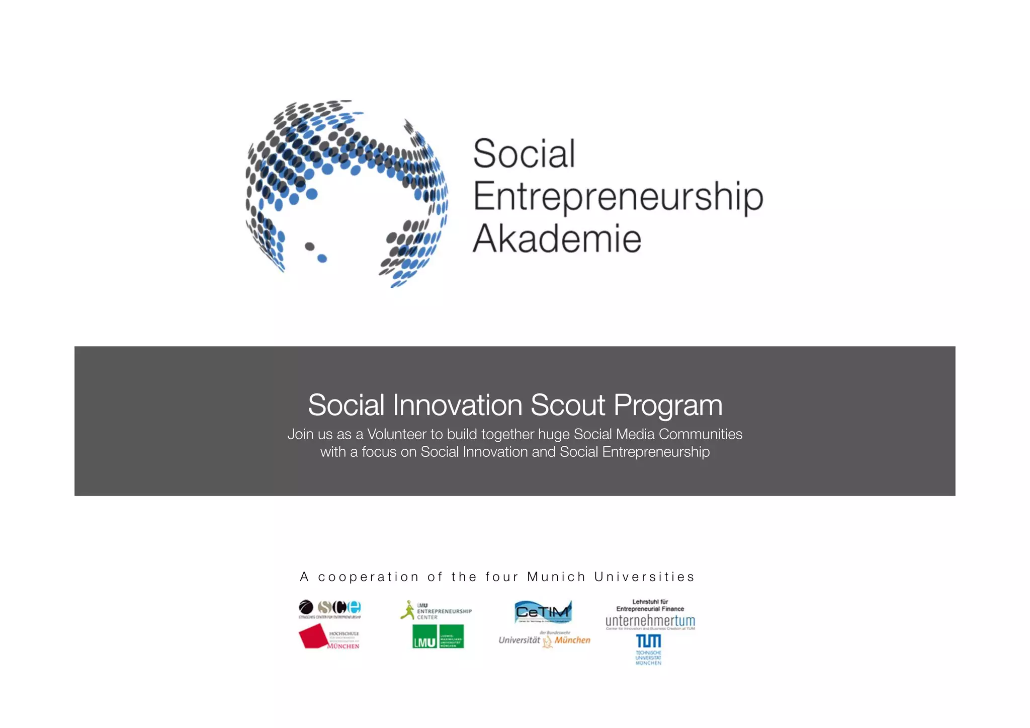 Social Innovation Scout Program | PDF