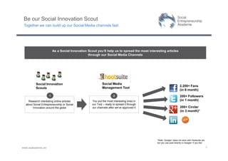 Social Innovation Scout Program | PDF
