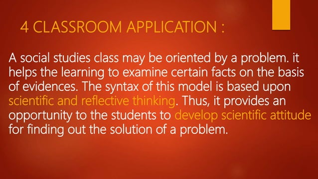 Social inquiry model of teaching ppt | PPTX