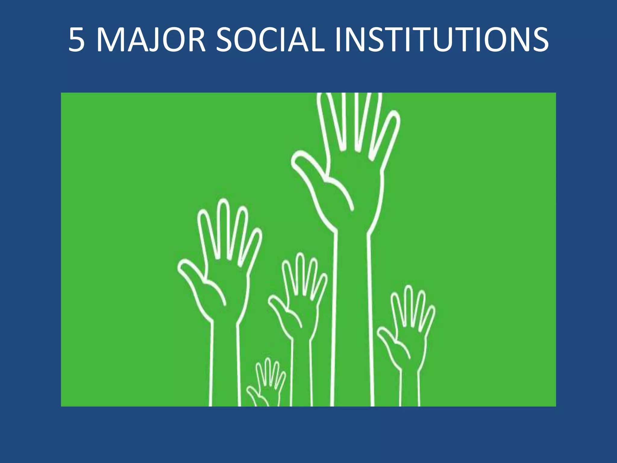 Social institutions | PPTX