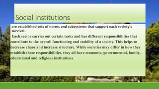 Social institution | PPTX
