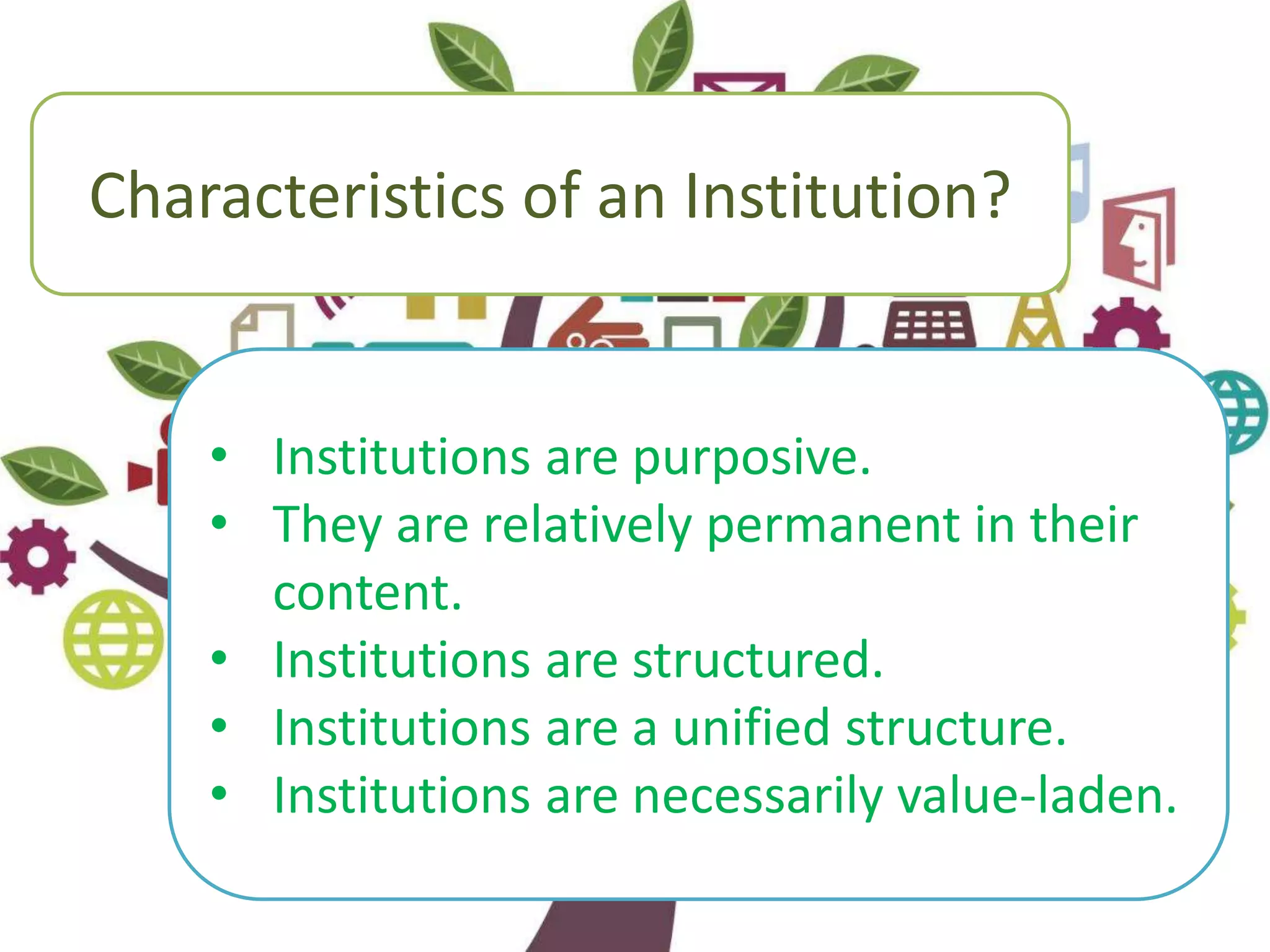 Social Institutions | PPTX