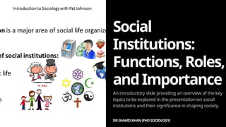 Social Institutions Functions, Roles, and Importance.pptx