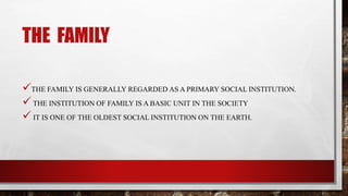 Social institutions ppt | PPTX