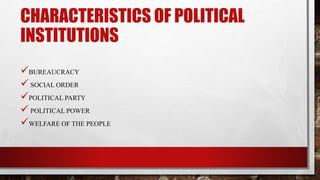 Social institutions ppt | PPTX