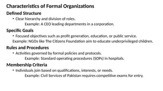 Social Institutions, Social Groups, Formal Organizations.pptx
