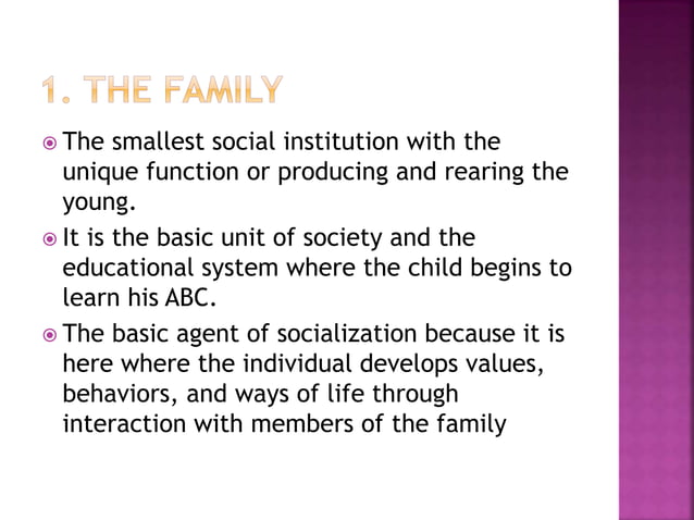 Sociology: Social Institution | PPTX