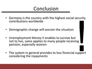 Social Insurance System in Germany | PDF
