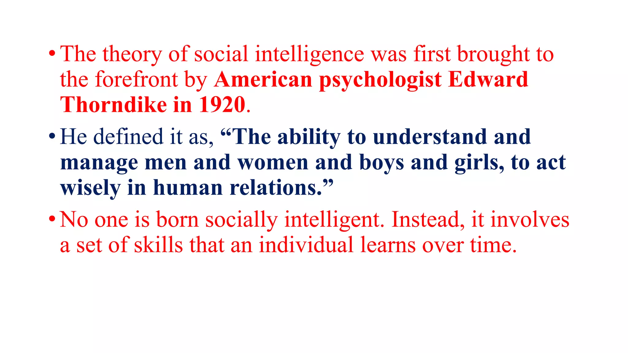 Social intelligence | PPTX