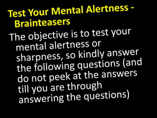 Social intelligence and mental alertness | PPT