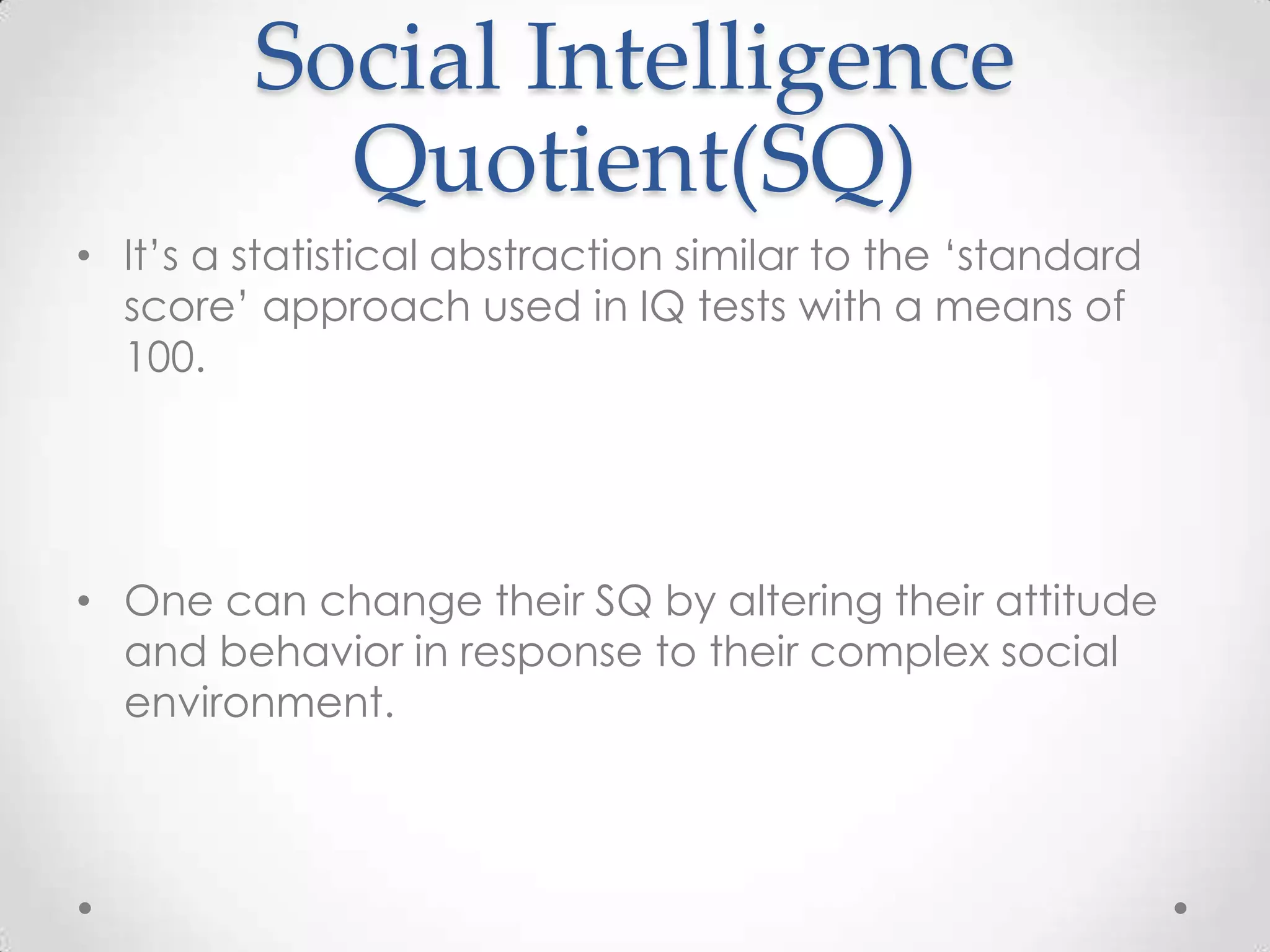 Social intelligences ppt | PPTX