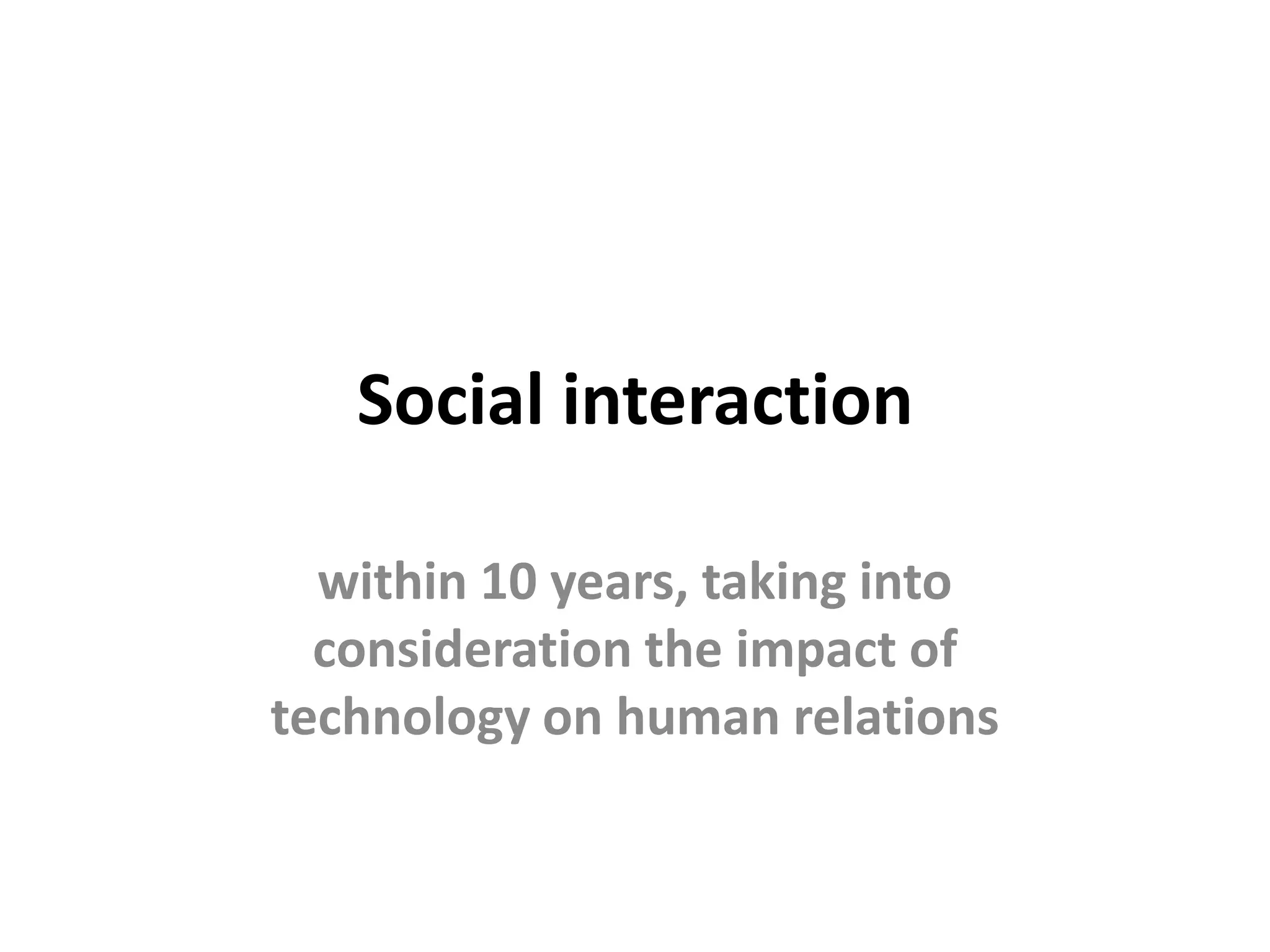 Social interaction | PPT