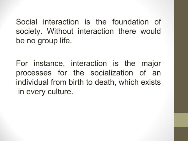 Social interaction | PPT | Family and Relationships