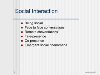 Social interaction | PPT