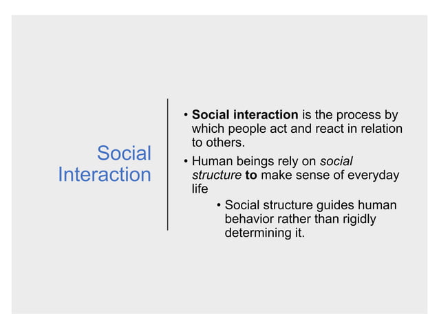 Social interaction | PPT