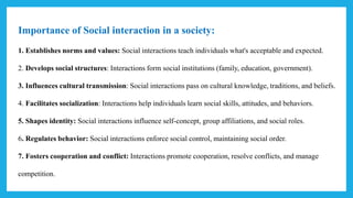 social Interaction. levels of Social interaction pdf | PDF