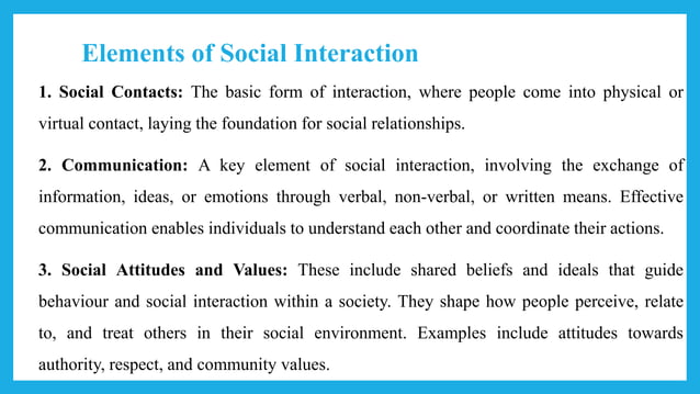 social Interaction. levels of Social interaction pdf | PPT