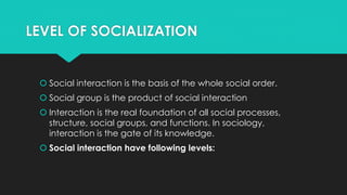 Social interaction and socialization | PDF
