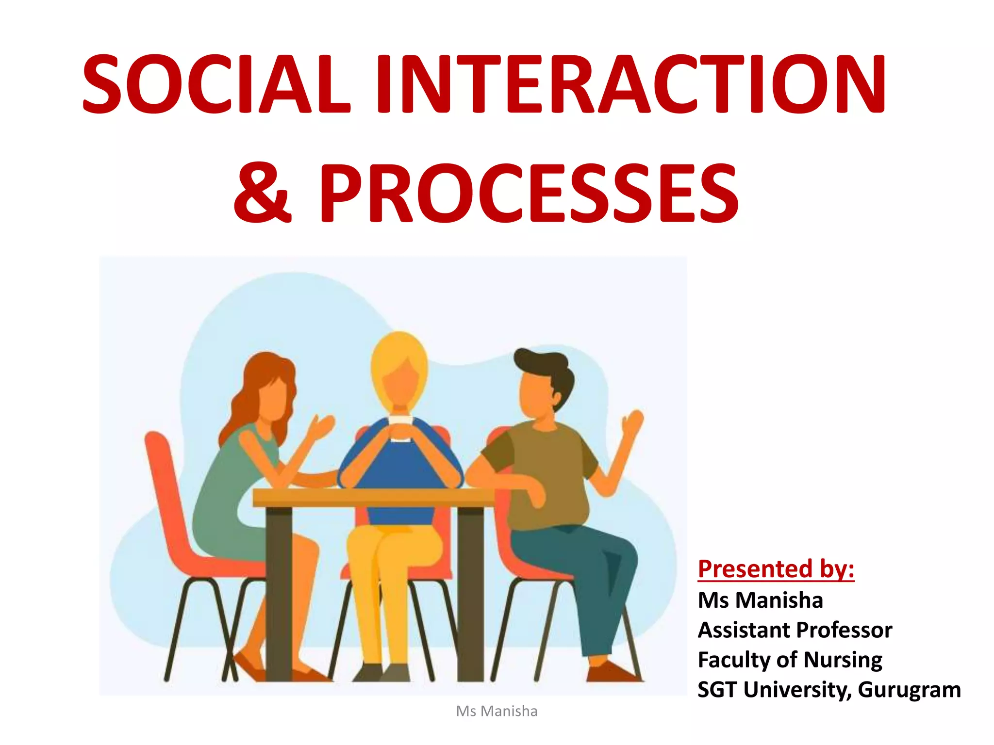 Social interactions and social processes | PPTX