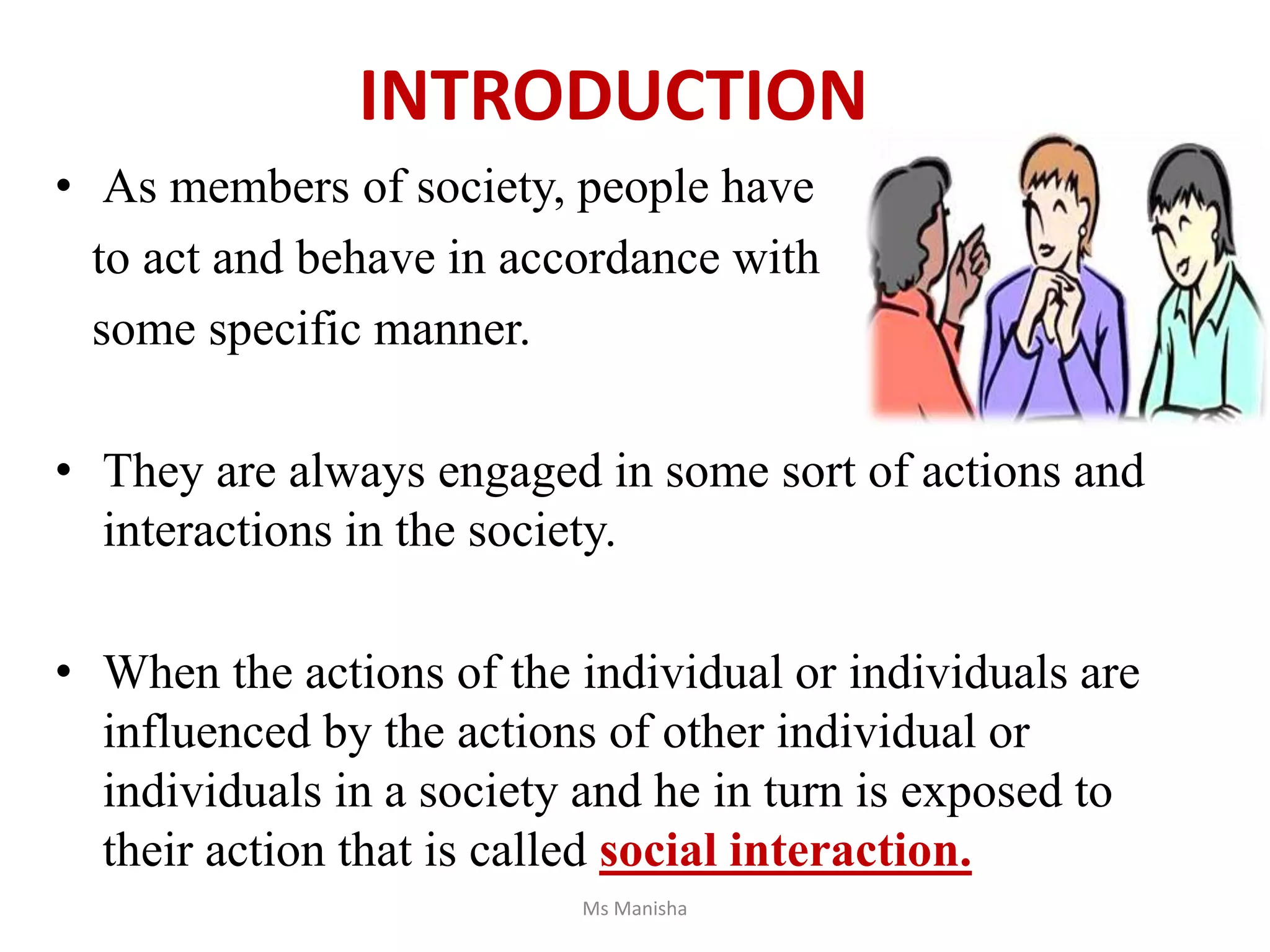 Social interactions and social processes | PPTX