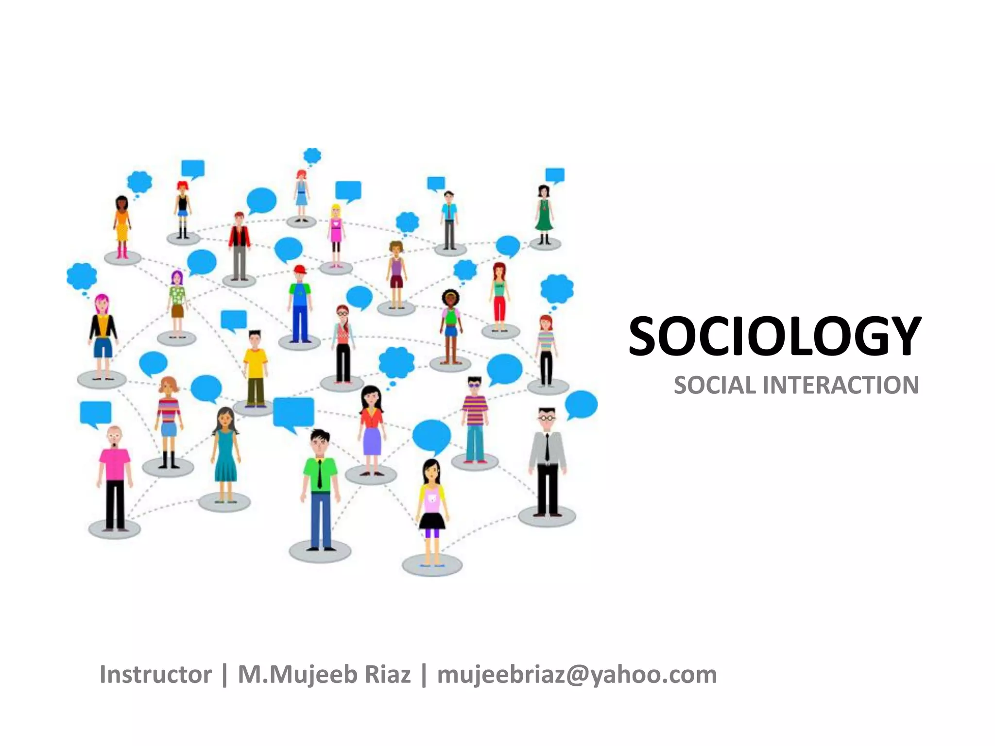 Social interaction by Mujeeb Riaz_ Sociology | PPT