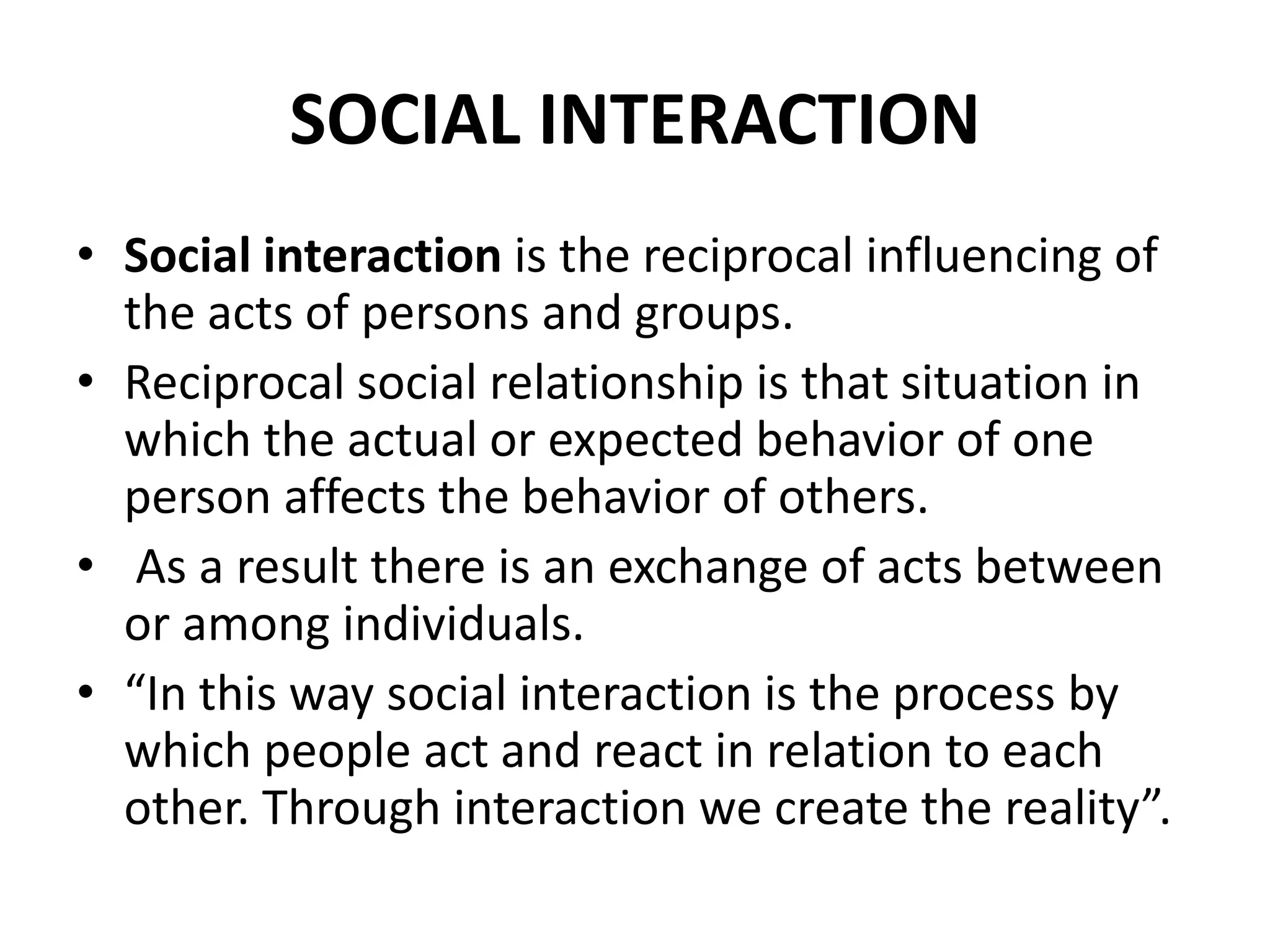 Social interaction by Mujeeb Riaz_ Sociology | PPT