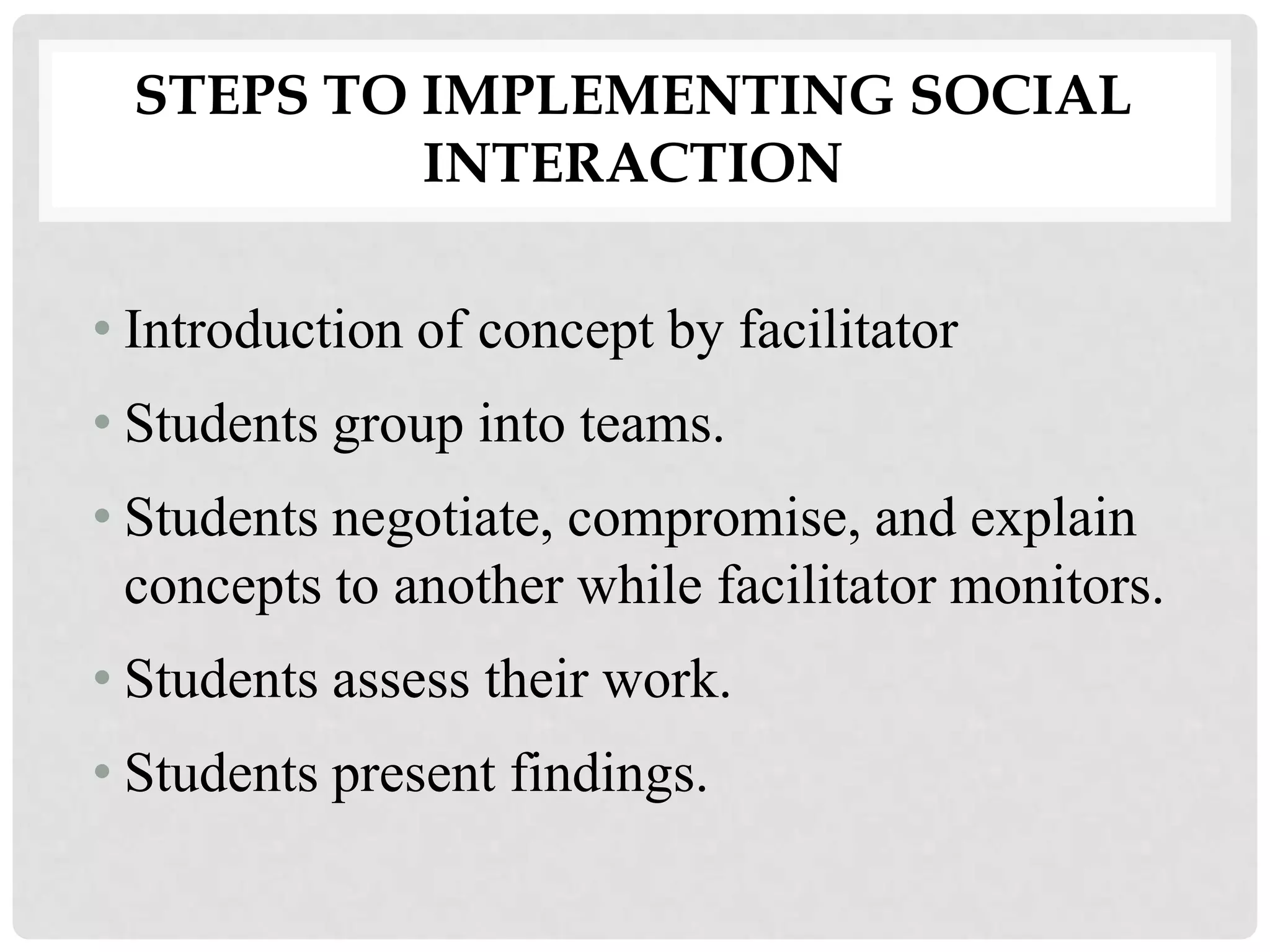 Social interaction model | PPTX