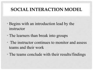 Social interaction model | PPTX