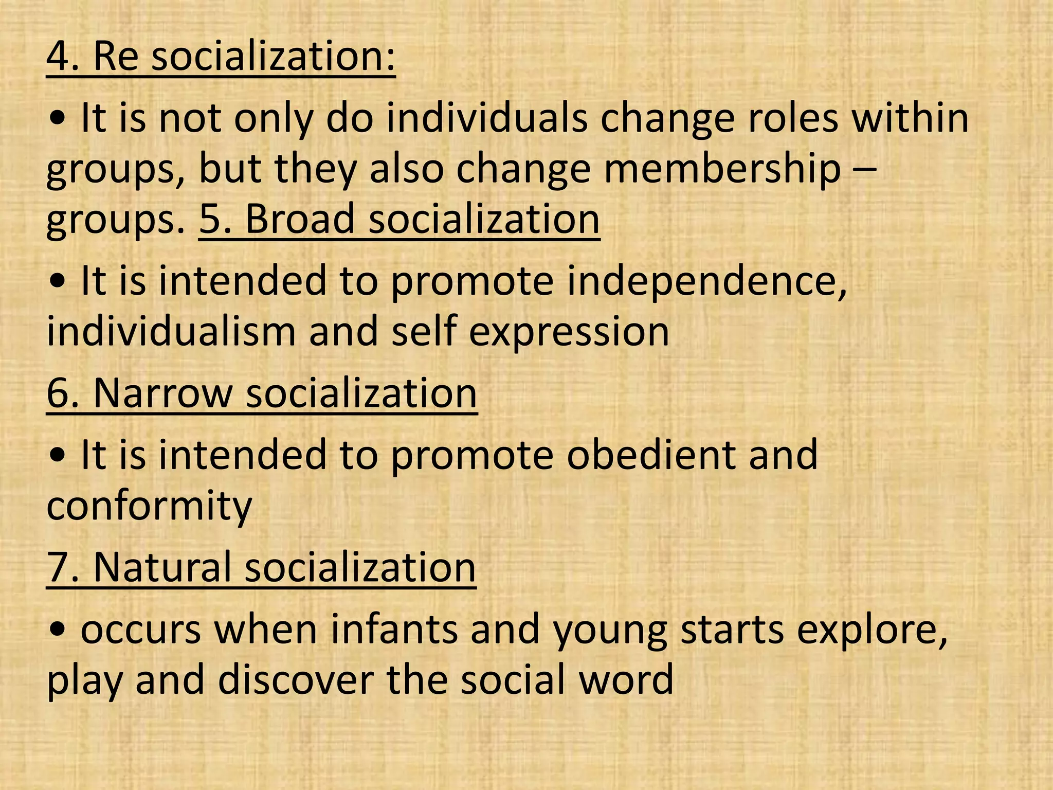 SOCIALIZATION | PDF