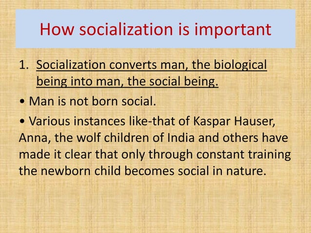 SOCIALIZATION | PDF | Family and Relationships