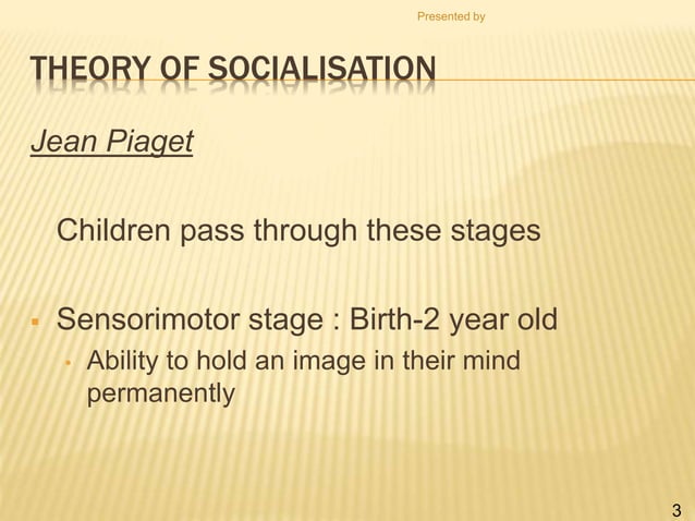 Socialisation process | PPTX