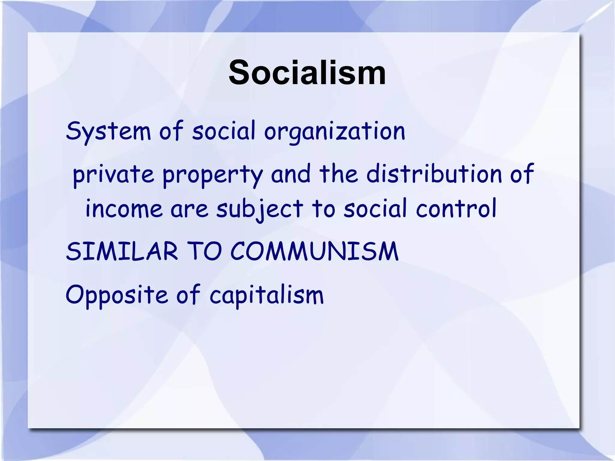 Socialism | PPT