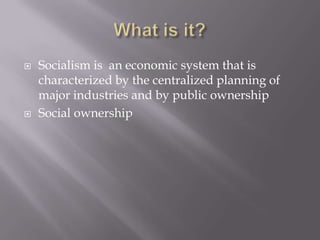 Socialism | PPTX