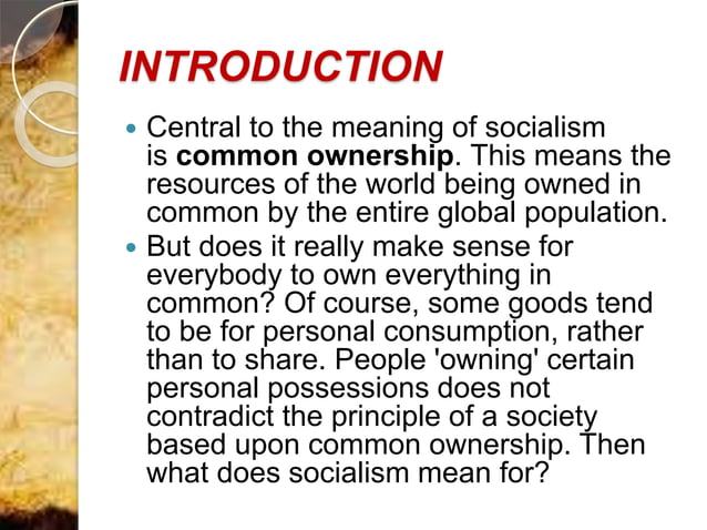Socialism | PPTX