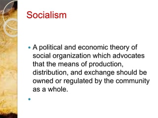 Socialism | PPTX