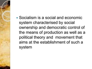 Socialism | PPTX