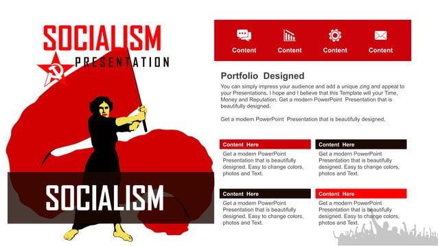 Socialismo plantilla para presentaciones | PPT