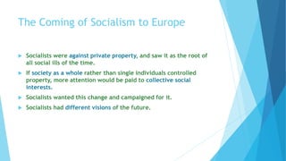 Socialism in europe and the russian revolution | PPT