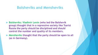 Socialism in europe and the russian revolution | PPT