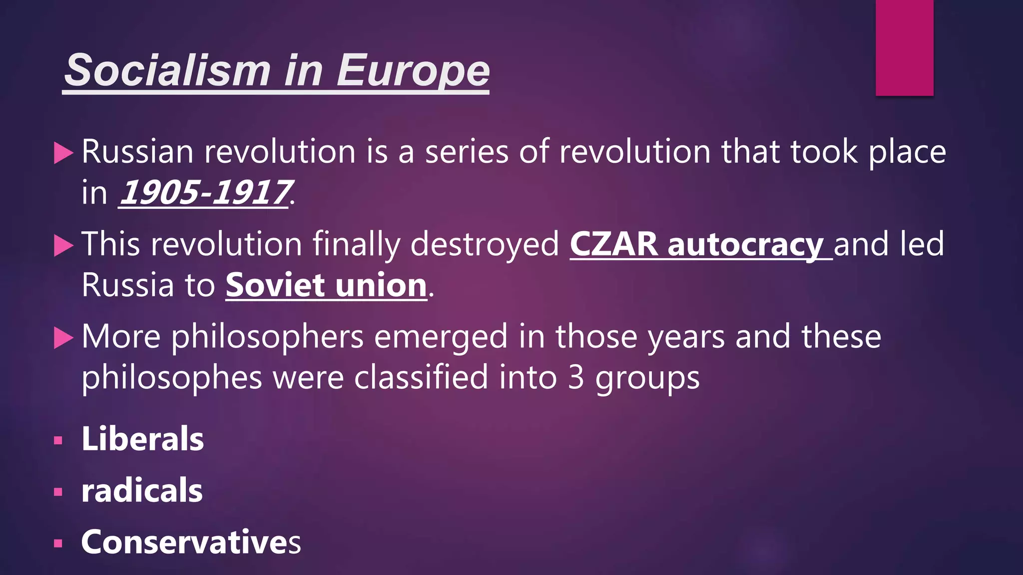 Socialism in europe and the russian revolution | PPTX