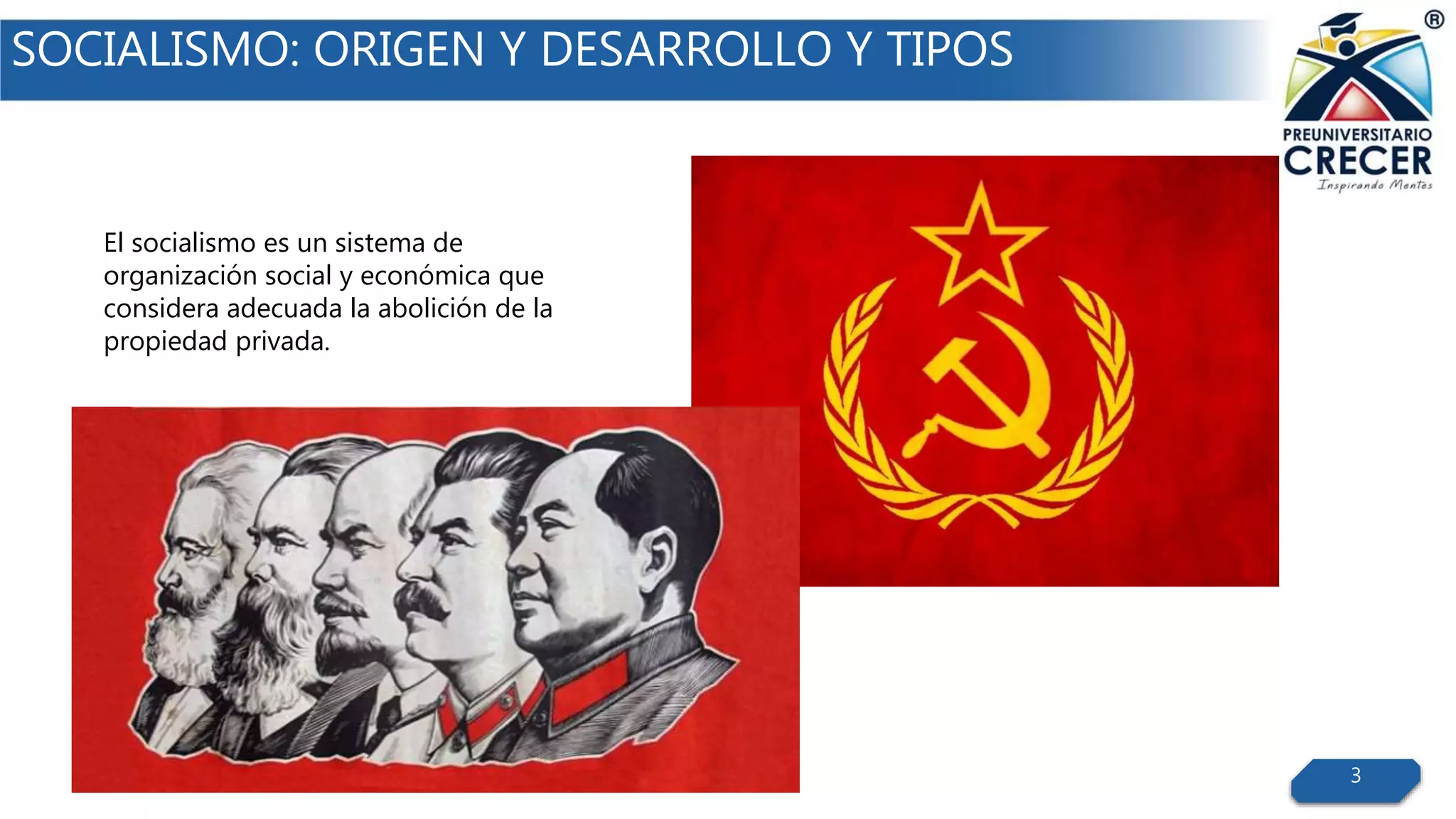 Socialismo origen y desarrollo y tipos | PPT
