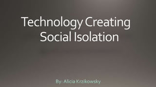 Social isolation | PPTX