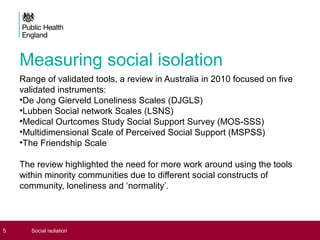 Social isolation | PPT