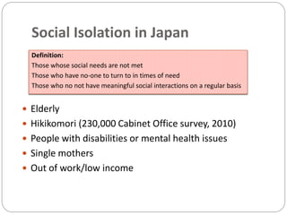 Social isolation and local government in japan | PDF