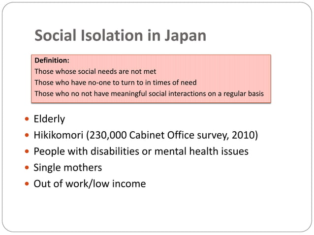 Social isolation and local government in japan | PDF