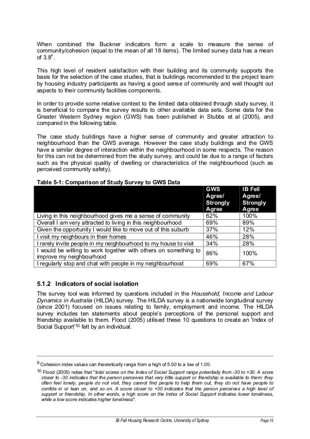 Social isolation pilot project