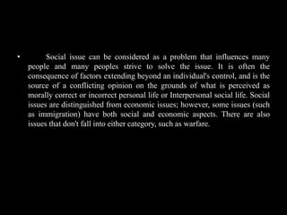 Social issue | PPT